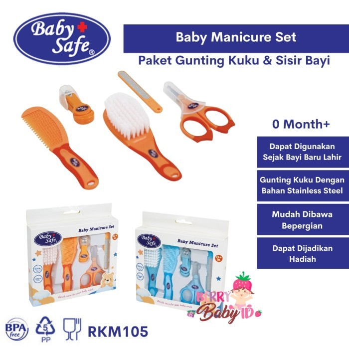 Jual Berry Baby - Baby Safe Manicure Set RKM105 Paket Gunting Kuku ...
