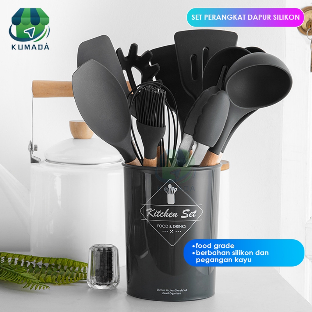 Jual Spatula Silikon Set Tahan Panas Spatula Set Alat Masak Bahan ...