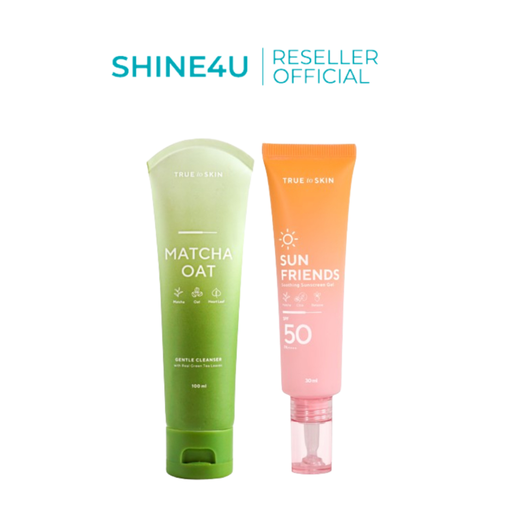 Jual TRUE TO SKIN Matcha Sun Duo Sunfriends Sunscreen & Matcha Oat ...