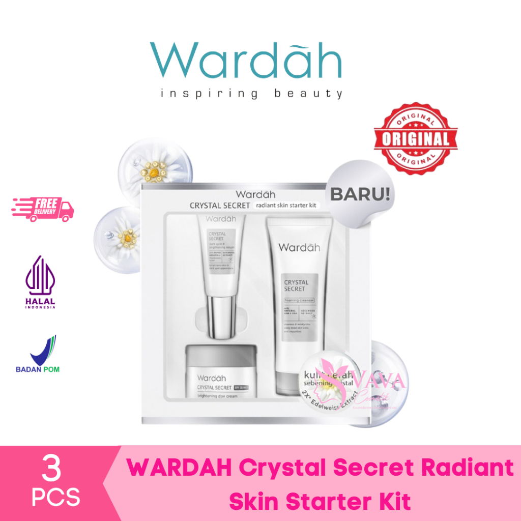 Jual Wardah Crystal Secret Radiant Skin Starter Kit - Ukuran mini ...