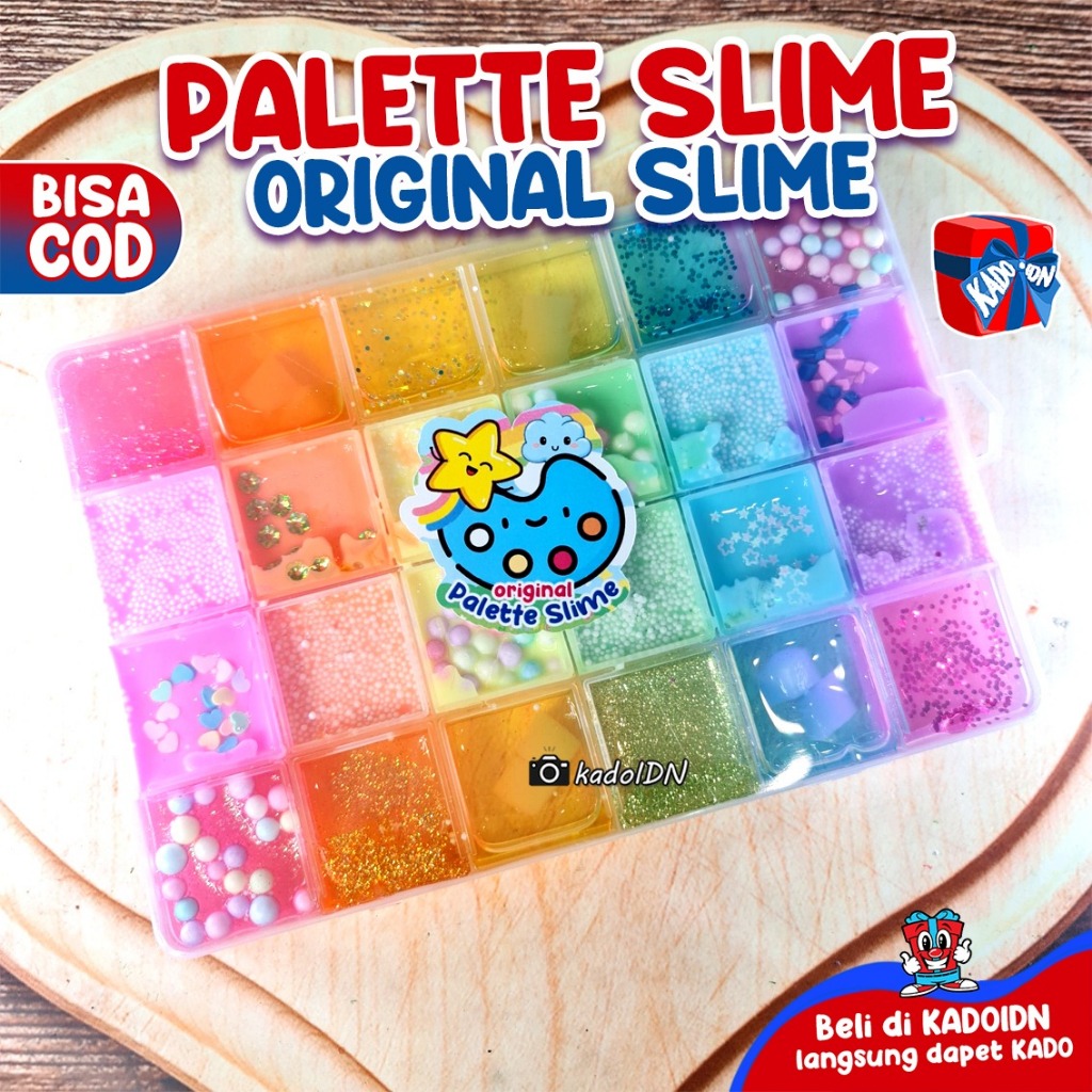 Jual Original Pallete Slime 24 grid by Kadokado.idn | Shopee Indonesia