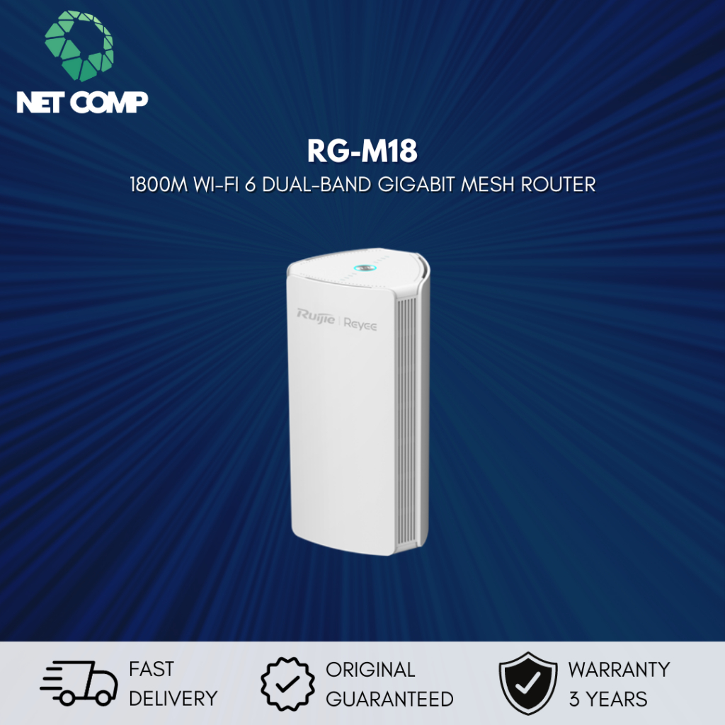 Jual Ruijie Reyee RG-M18 1800M Wi-Fi 6 Dual-band Gigabit Mesh Router | Shopee Indonesia