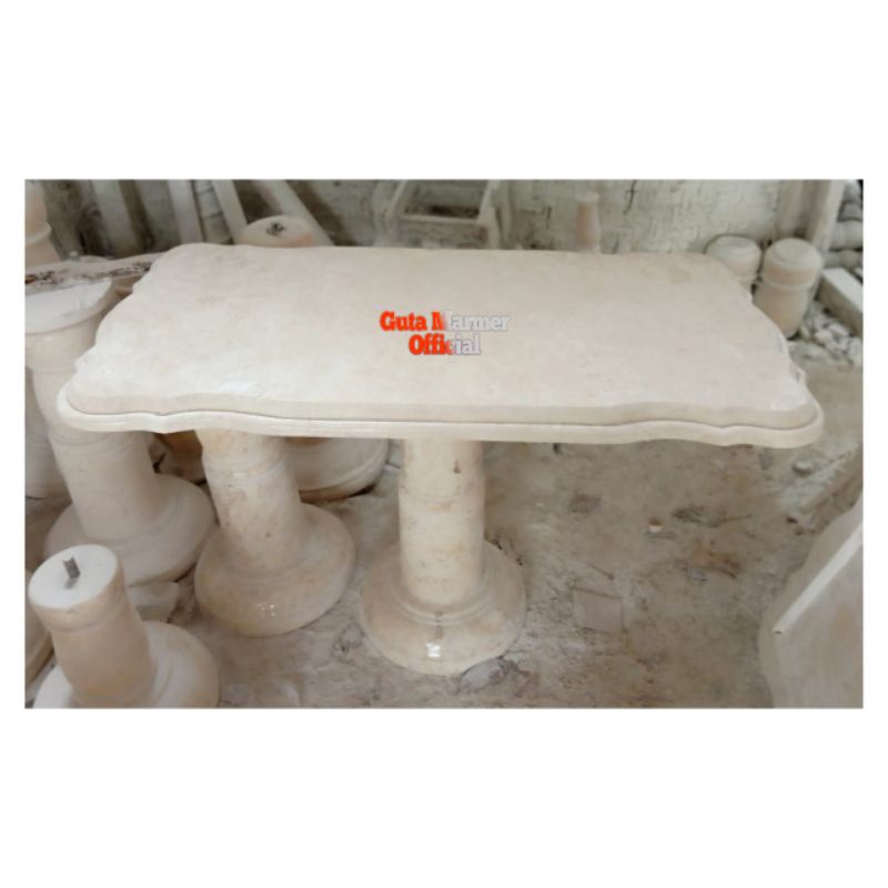 Jual Meja Konsul Aesthetic Minimalis Batu Marmer Putih Glosy Mengkilap ...