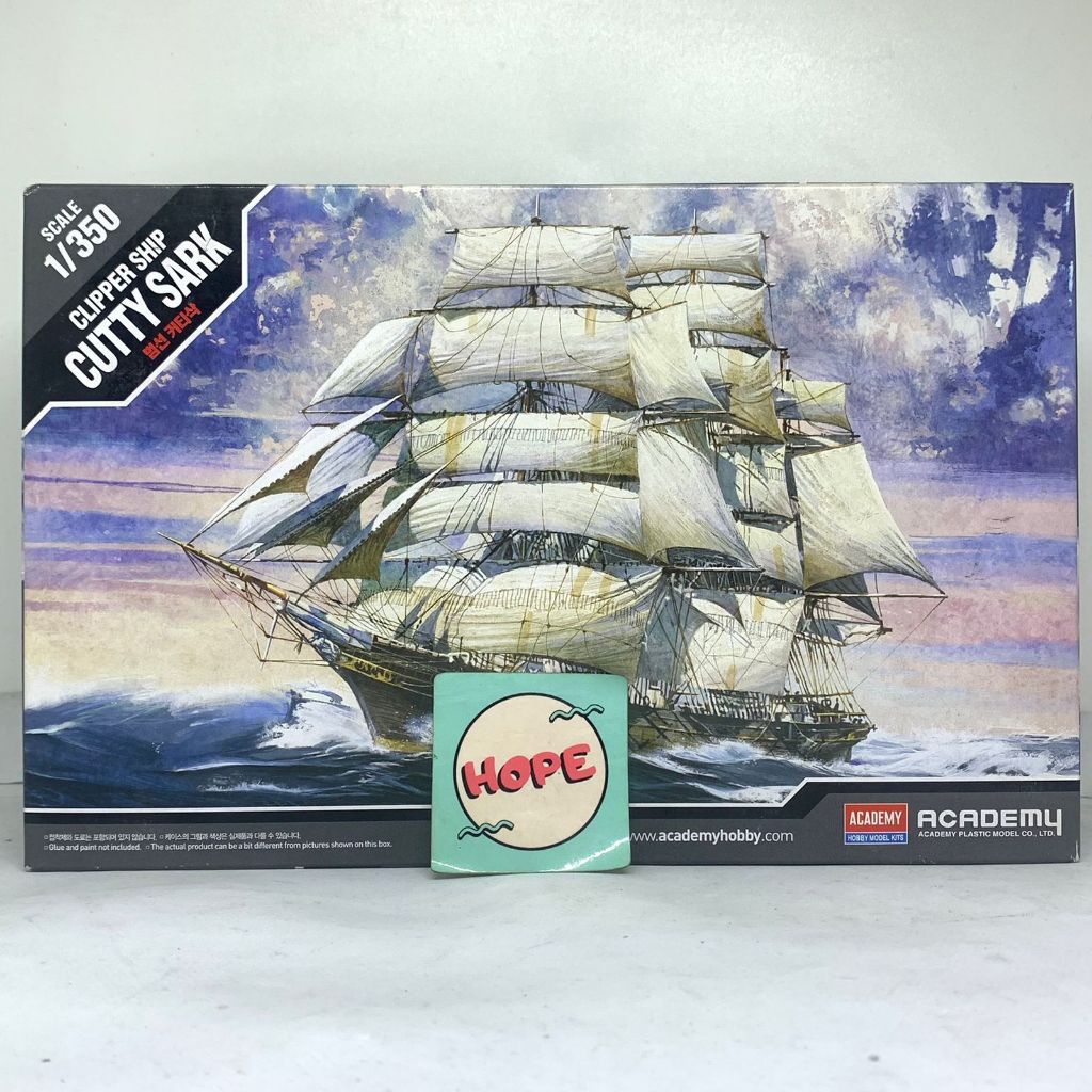 Jual Mainan Perahu Rakit Academy Clipper Ship Cutty Sark 1/350 Original ...