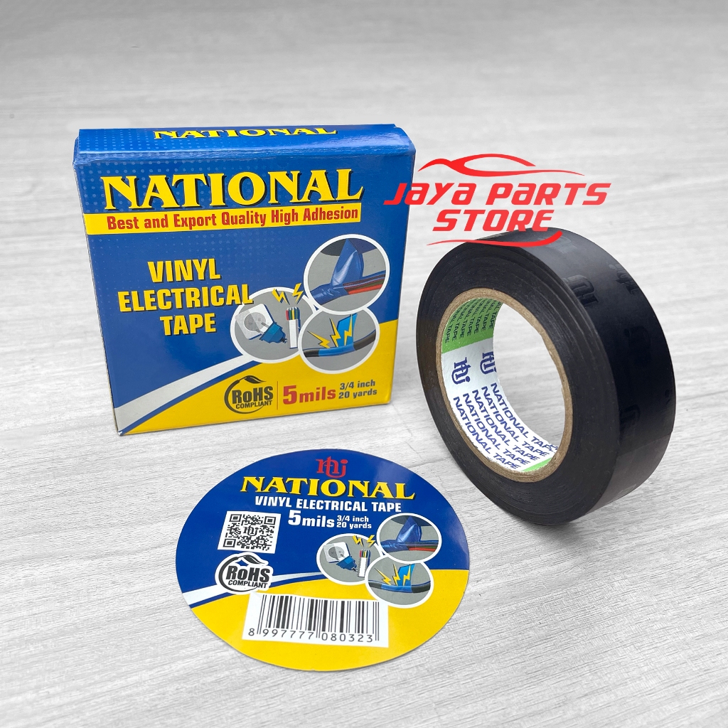 Jual Isolasi Listrik Vinyl National - 20 Yard Hitam Electrical Vinyl By ...