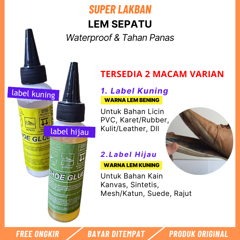Jual Lem Sepatu Sol Sneakers TAS Tahan Air dan Panas Super Kuat Kulit ...