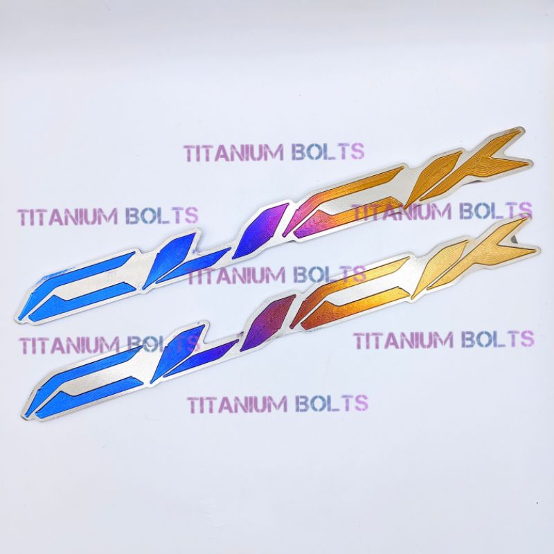 Jual Emblem Titanium Honda Click Titanium Bolts GR5 Original | Shopee ...