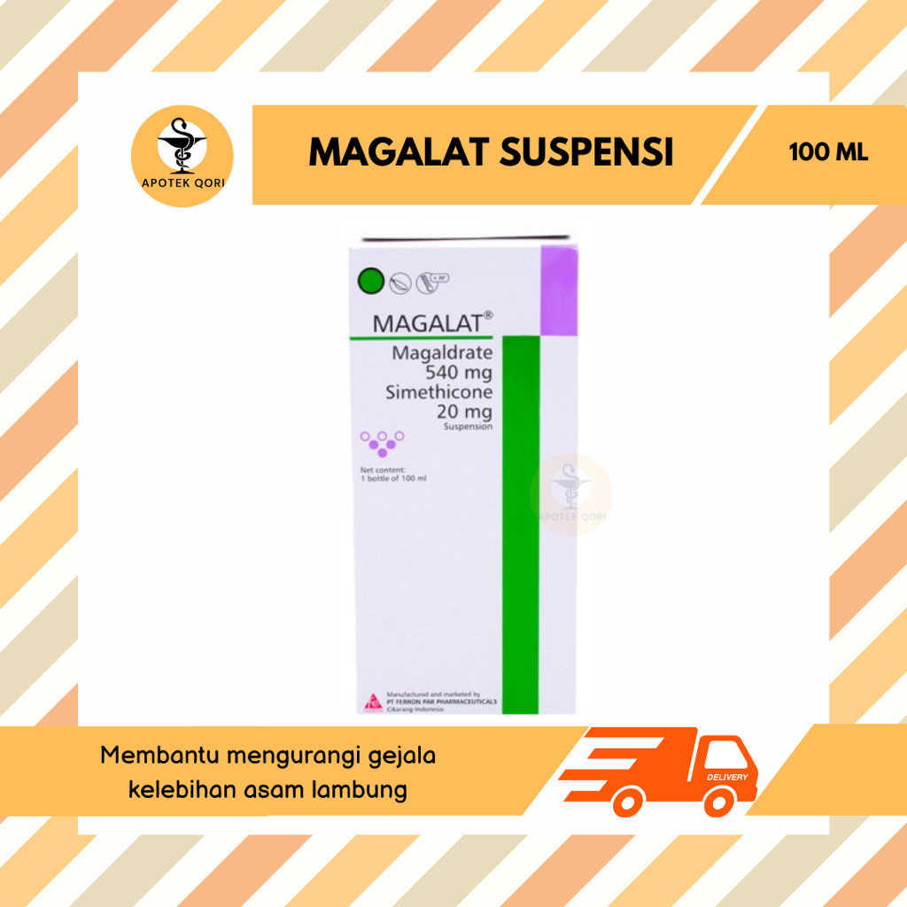 Jual MAGALAT SUSPENSI 100 ML/MENURUNKAN ASAM LAMBUNG/MAAG | Shopee ...