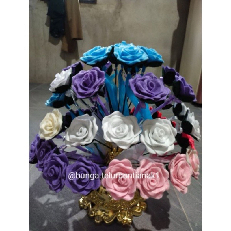 Jual Bunga Telur Mawar Flanel / Pokok Telok / Bunga Mahar | Shopee ...