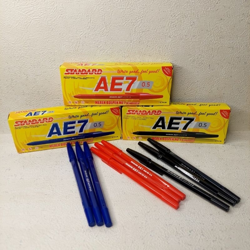 Jual Pulpen standard AE7 0.5 /perlusin | Shopee Indonesia
