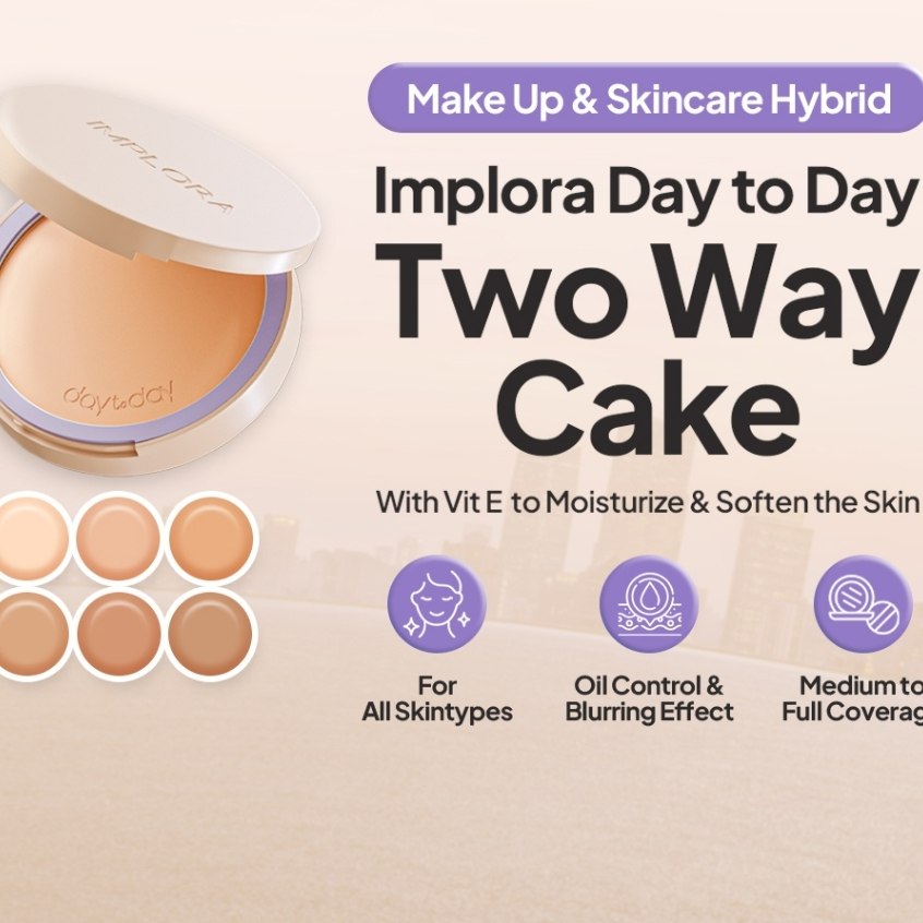 Jual Implora Day to Day Series Two Way cake - Terdiri dari 6 shade ...