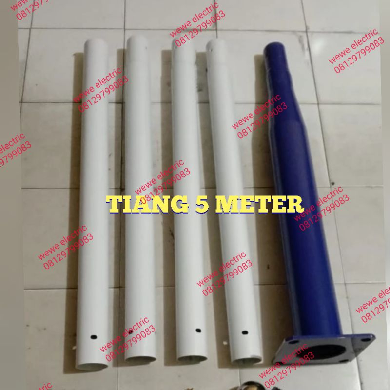 Jual TIANG BULAT LURUS LAMPU JALAN PJU STREET LIGHT ORNAMENT 3M 4M 5M ...