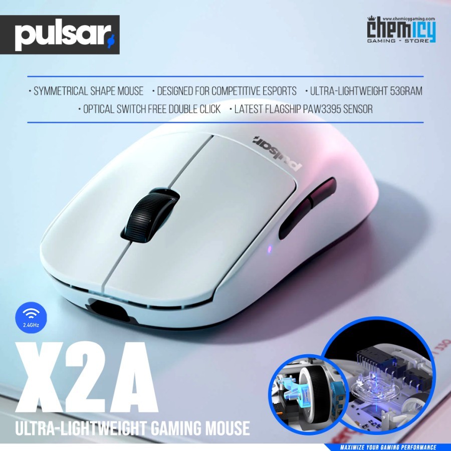 Jual Pulsar X2A / X2 A Ultra-lightweight Wireless Gaming Mouse | Shopee ...