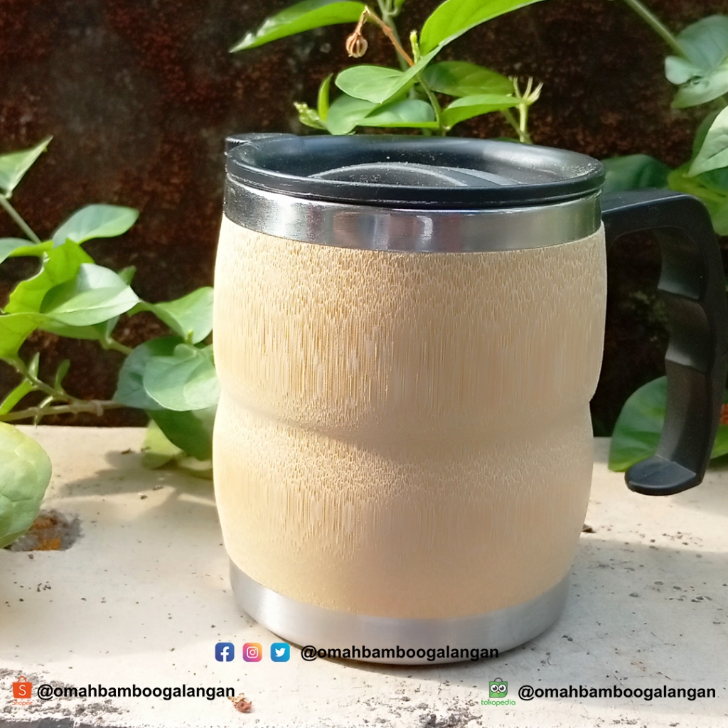 Jual Mug Bambu Cangkir Stainless Costum Bambu, Mug Bambu Stainless ...