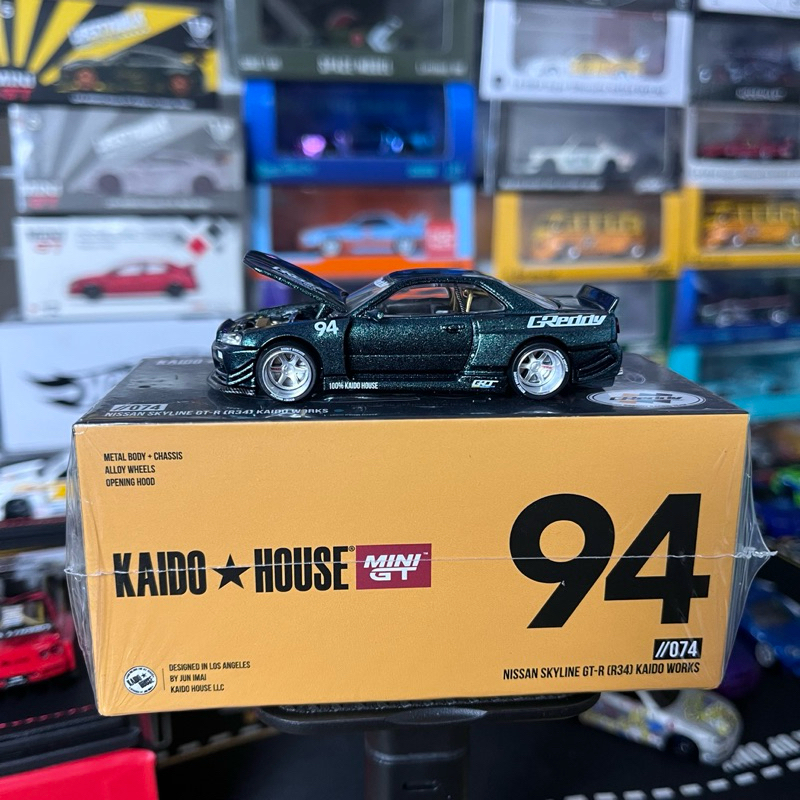 Jual MINI GT Kaido House Nissan Skyline R34 Greddy Hijau green | Shopee ...