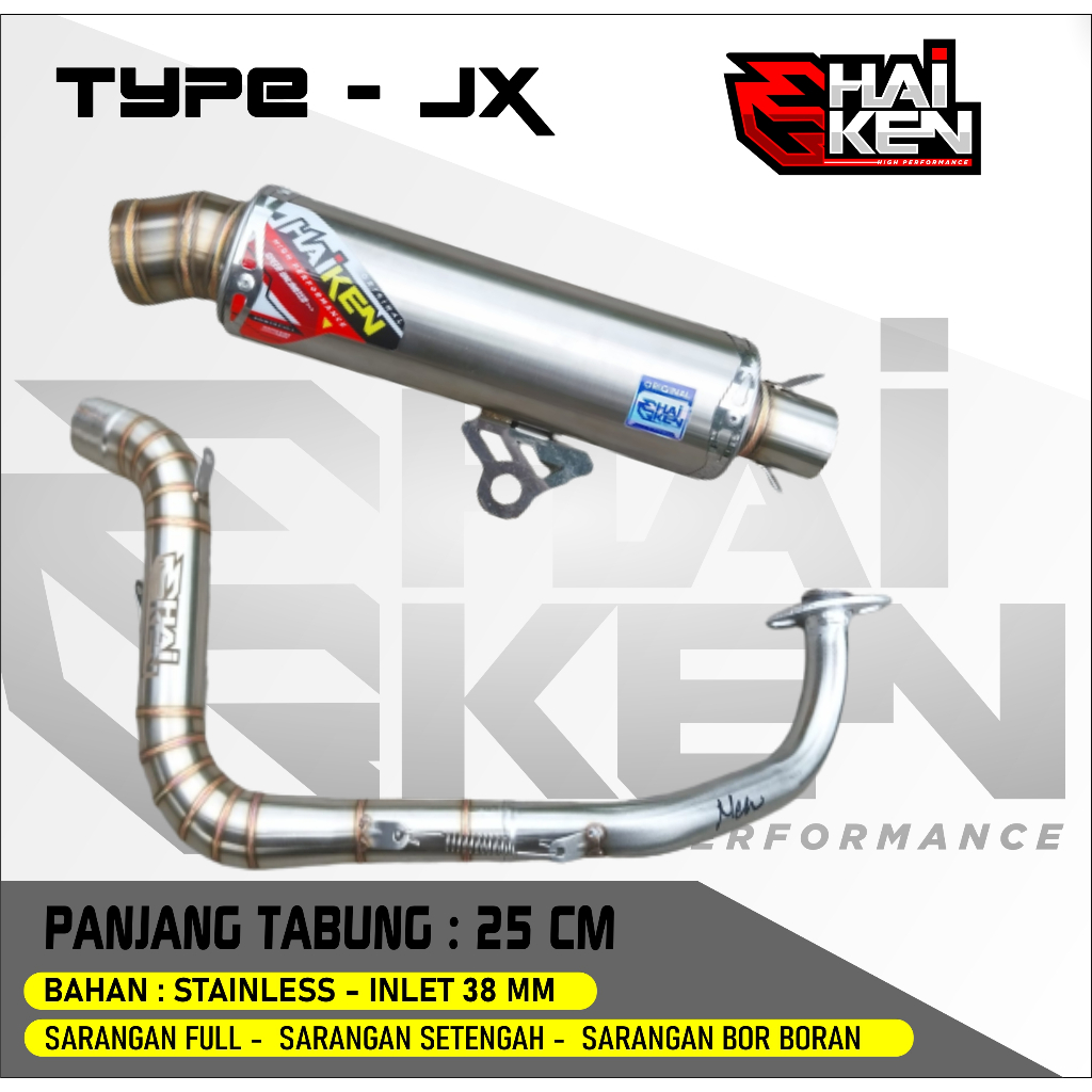 Jual knalpot haiken original samlong inlet38 aerox new old vario 110 ...