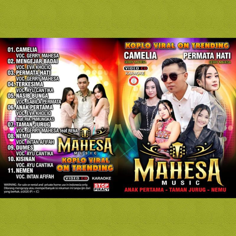 Jual Kaset VCD Terbaru Musik Dangdut Mahesa Music(Camelia) | Shopee ...