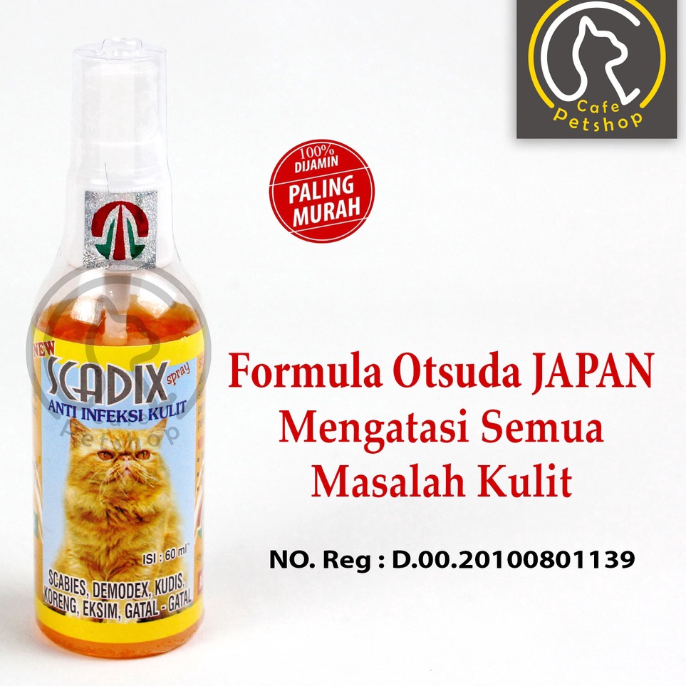 Jual SCADIX Cat 60 ml Obat Anti Infeksi Kulit Scabies kudis eksim ...