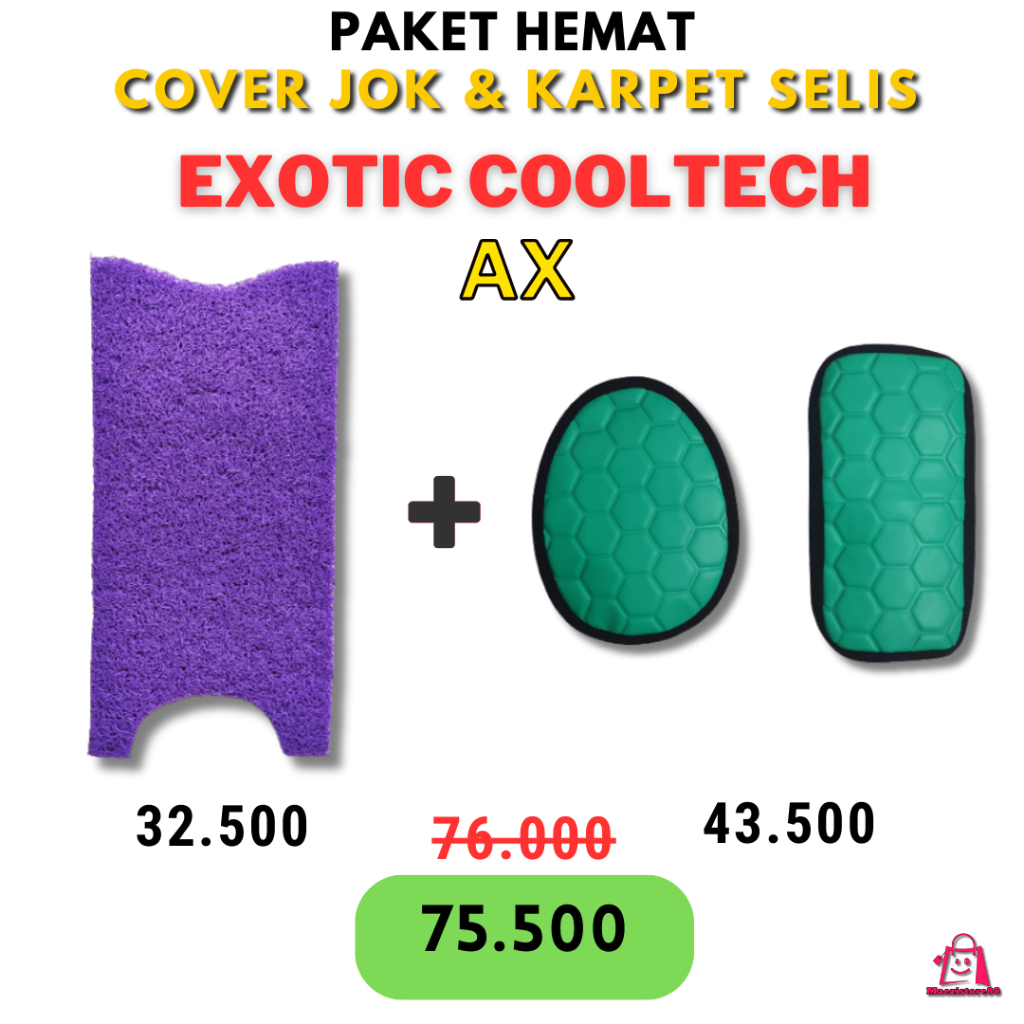Jual Paket Hemat Cover Jok & Alas Kaki Sepeda Motor Listrik Exotic ...