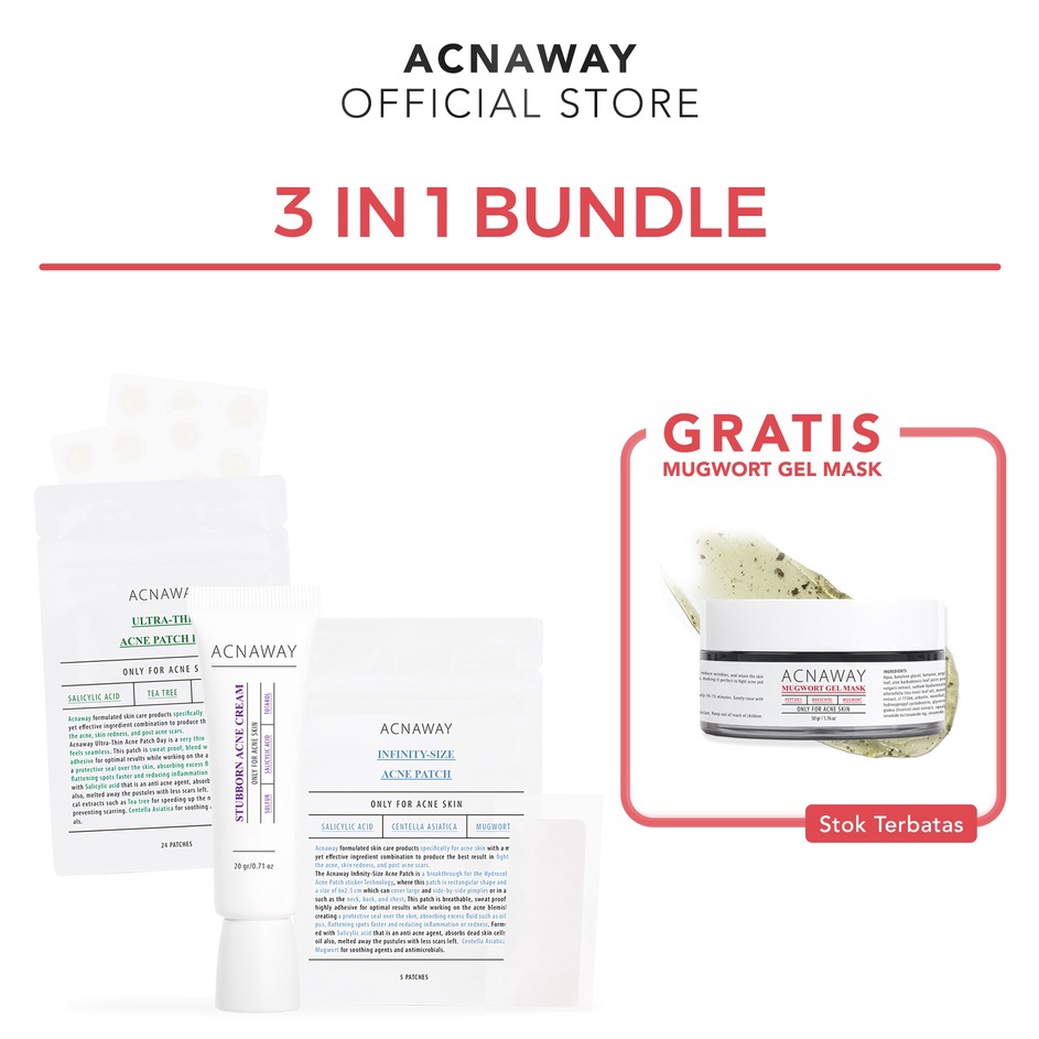 Jual CMSX2020 HOT (SPECIAL BUNDLE) ACNAWAY Stubborn Acne Cream + Ultra ...