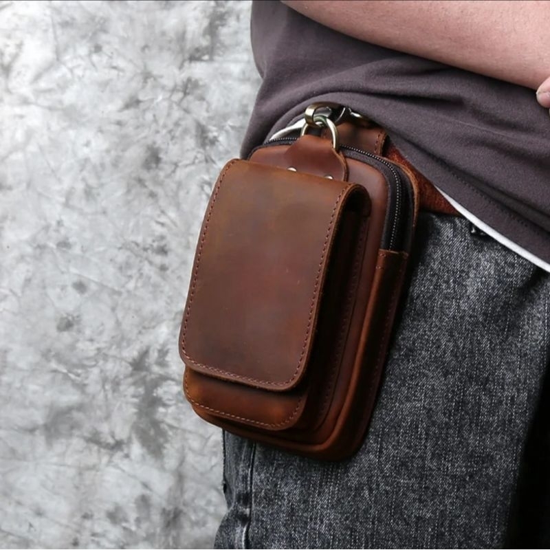 Jual Tas Pinggang Dompet HP Kulit Asli Premium - Tas Dompet Hp Kulit ...