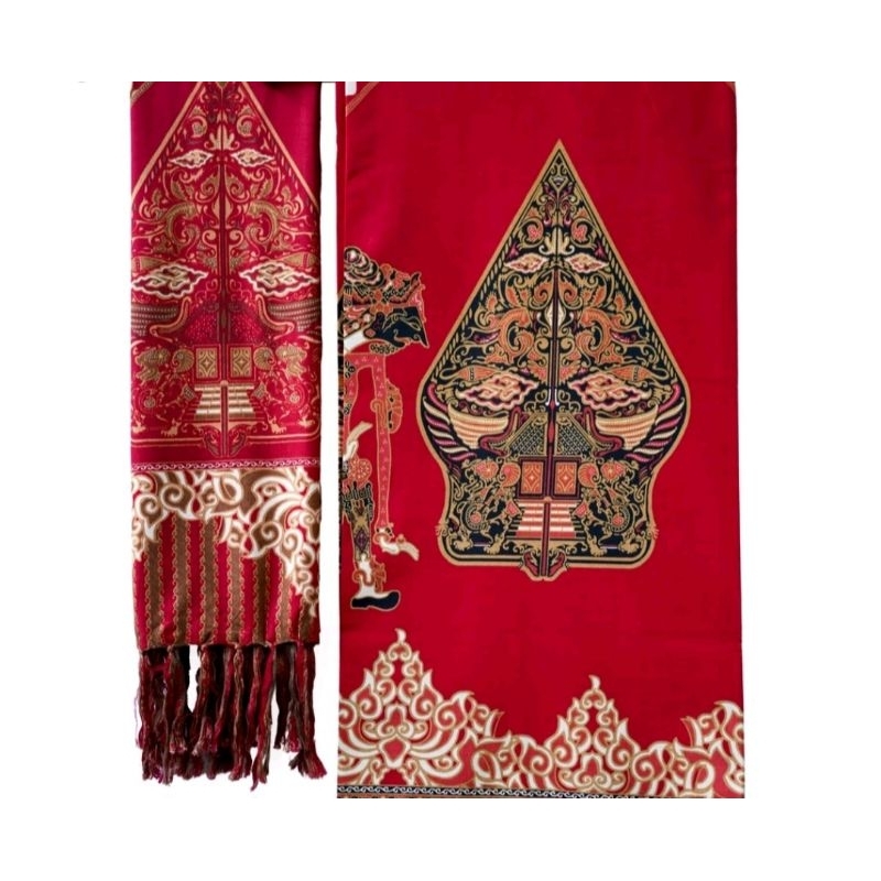 Jual Paket kain dan selendang batik wayang | Shopee Indonesia