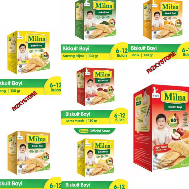 Jual Milna Biskuit Bayi Rusk 130 gram | Shopee Indonesia