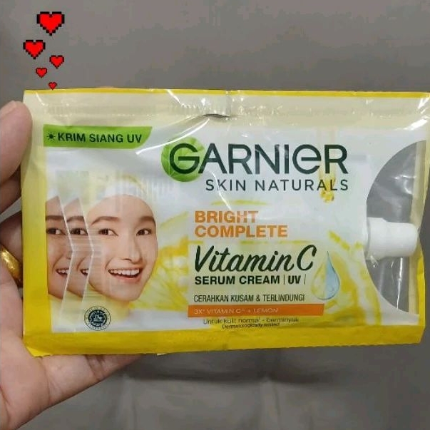 Jual Garnier Skin Naturals Bright Complete Vitamin C Serum Cream / UV ...