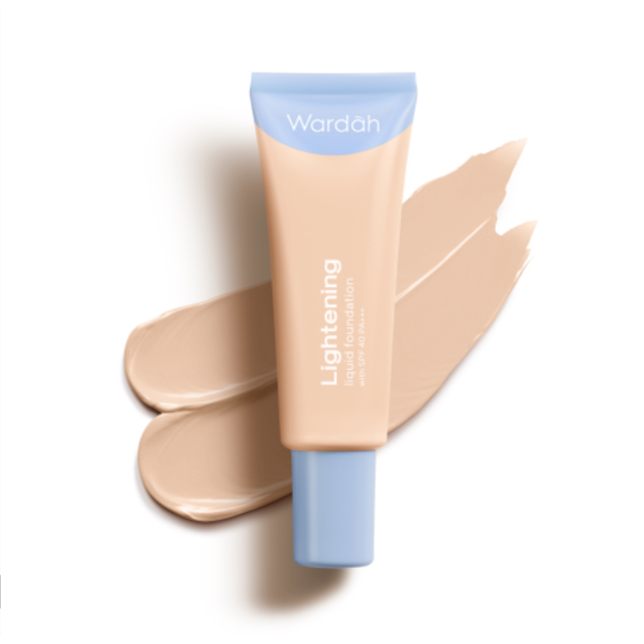 Jual Wardah Lightening Liquid Foundation 25ml - Base Makeup dengan Skin ...