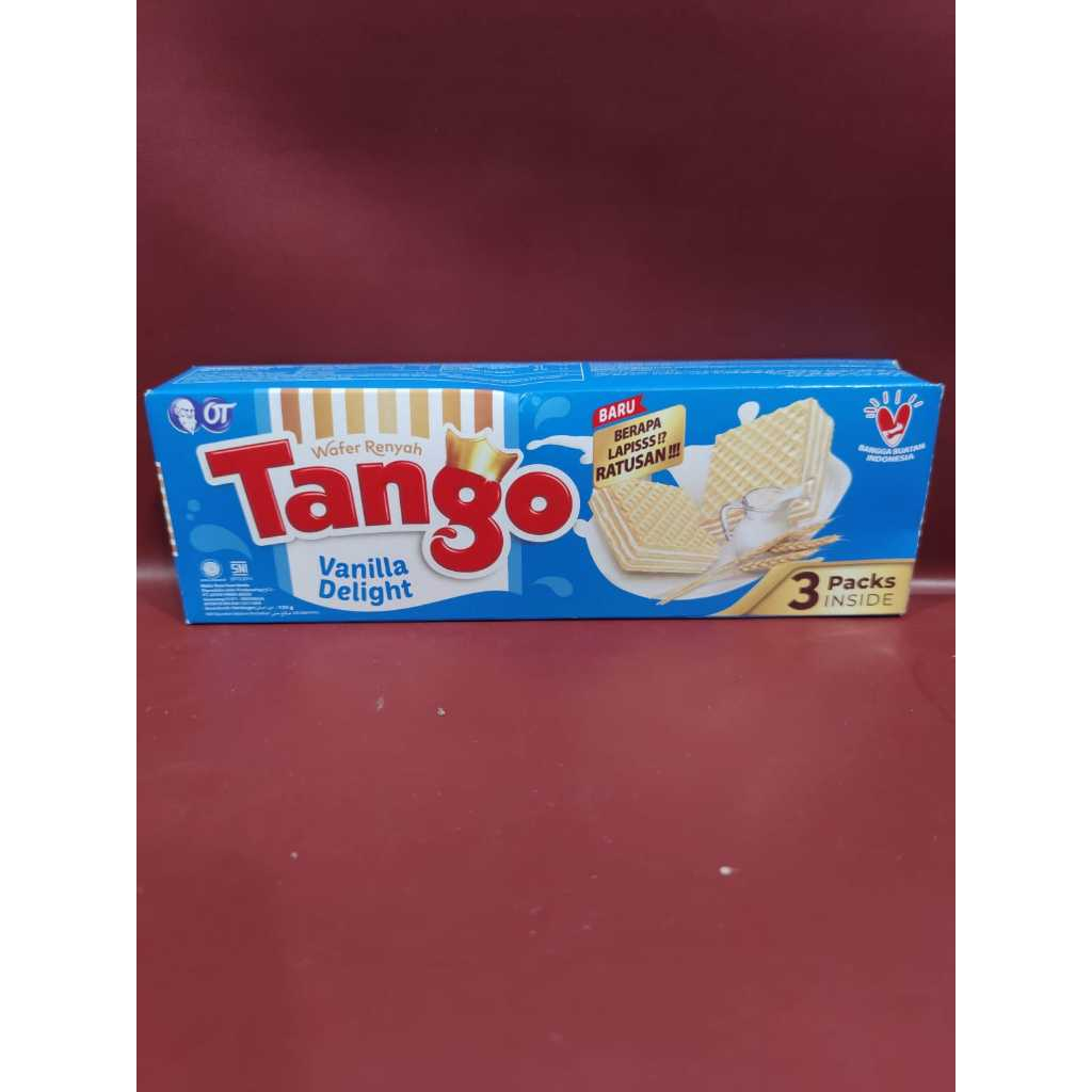 Jual Tango Vanilla Delight 133gr - Wafer Tango Vannila | Shopee Indonesia