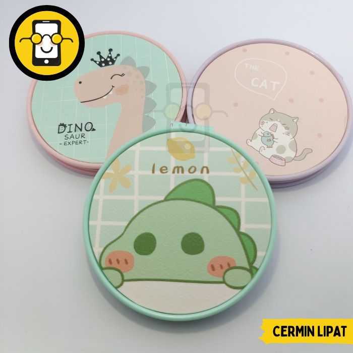 Jual CERMIN MAKE UP MINI LIPAT DUA SISI KACA KECIL BULAT PORTABLE ...