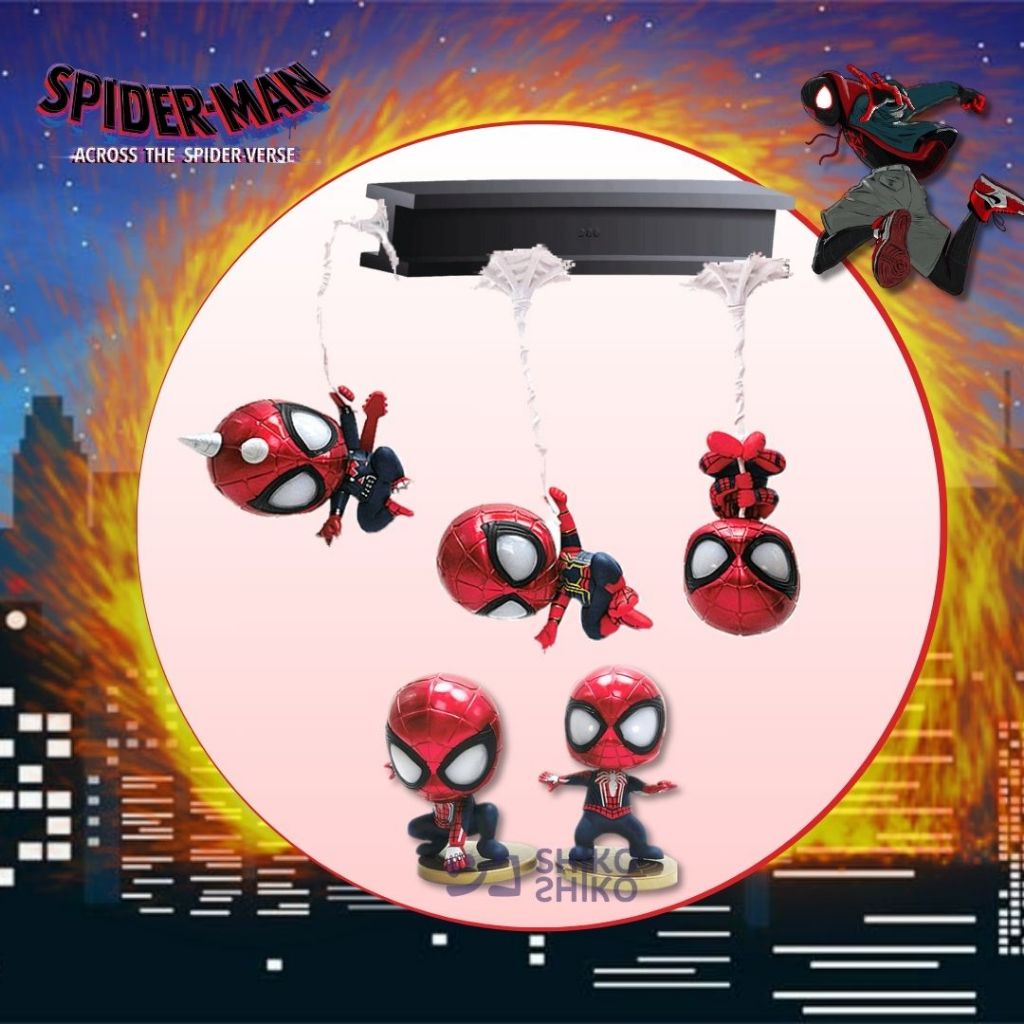 Jual FGCspd Figure Spiderman Mini Chibi Spider Man in to Spider Verse ...