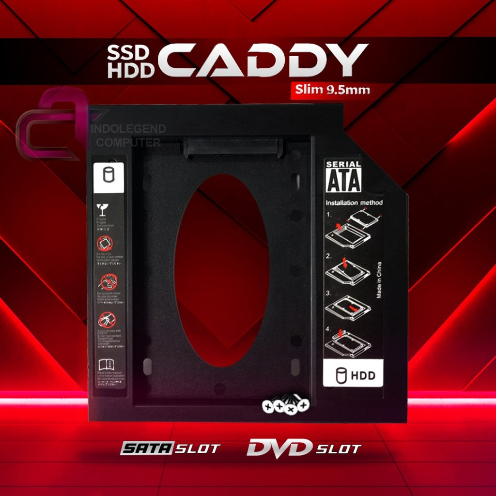 Jual HARDDISK CADDY 9.5MM SATA TO SATA SLIM | Shopee Indonesia