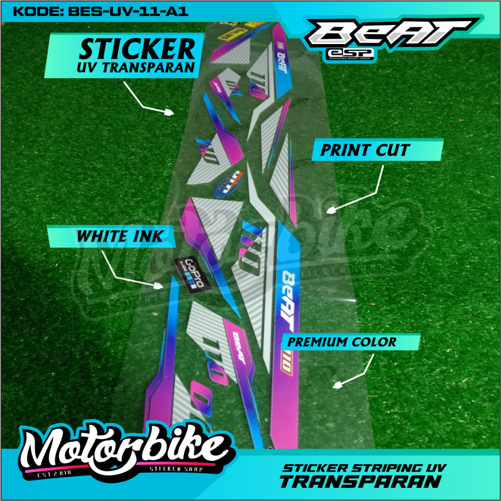 Jual Striping UV Beat ESP 110 Variasi Rainbow - Decal Striping ...