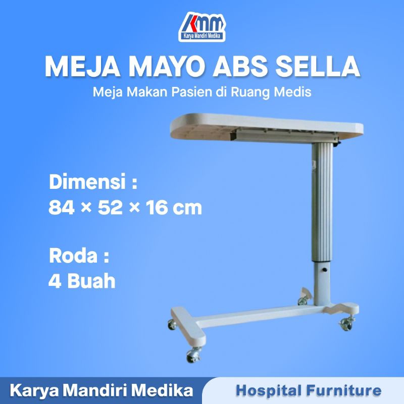 Jual Over Bed Table ABS || Meja Makan Pasien Mayo Original Kualitas ...