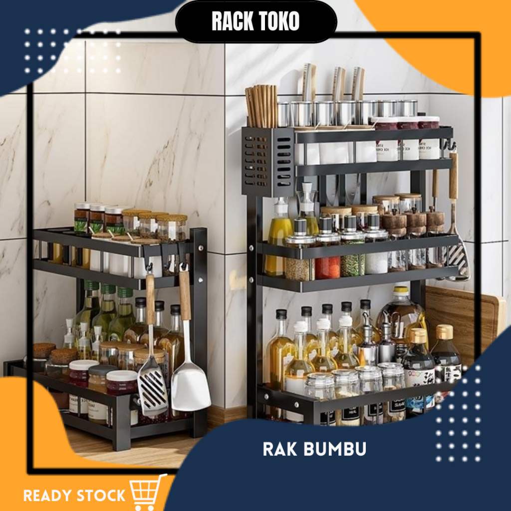 Jual Rak Bumbu Susun Rak Bumbu Tempel Rak Bumbu Gantung Rak Bumbu ...