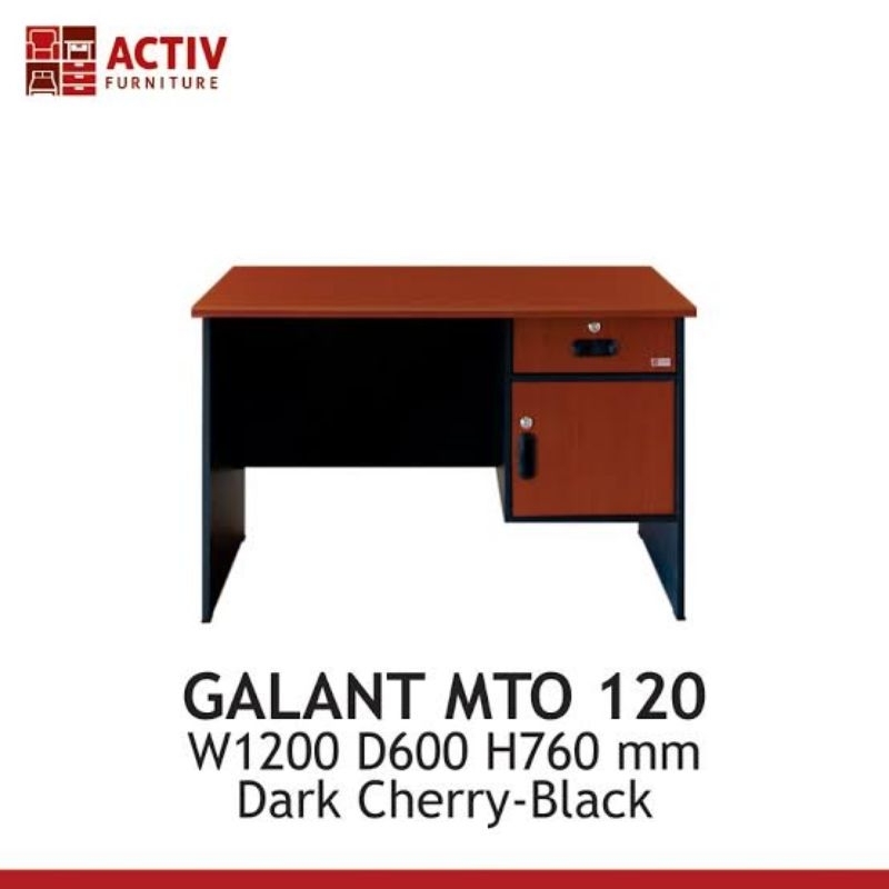 Jual Meja Kantor 1/2 Biro Activ Galant MTO 120 | Shopee Indonesia
