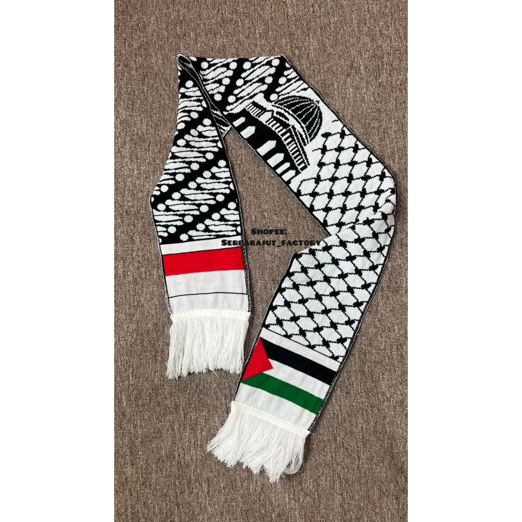Jual Syal Palestine Exclusive / Syal Rajut komputer / Syal Palestine ...