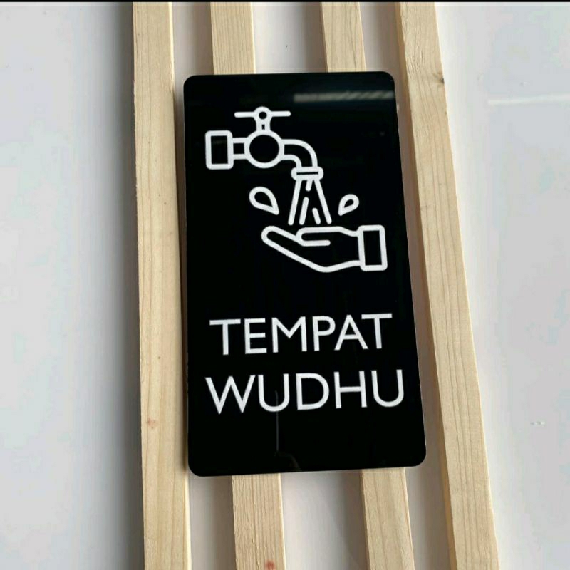 Jual Sign Akrilik Tempat Wudhu/Tulisan Akrilik Tempat Wudhu | Shopee ...
