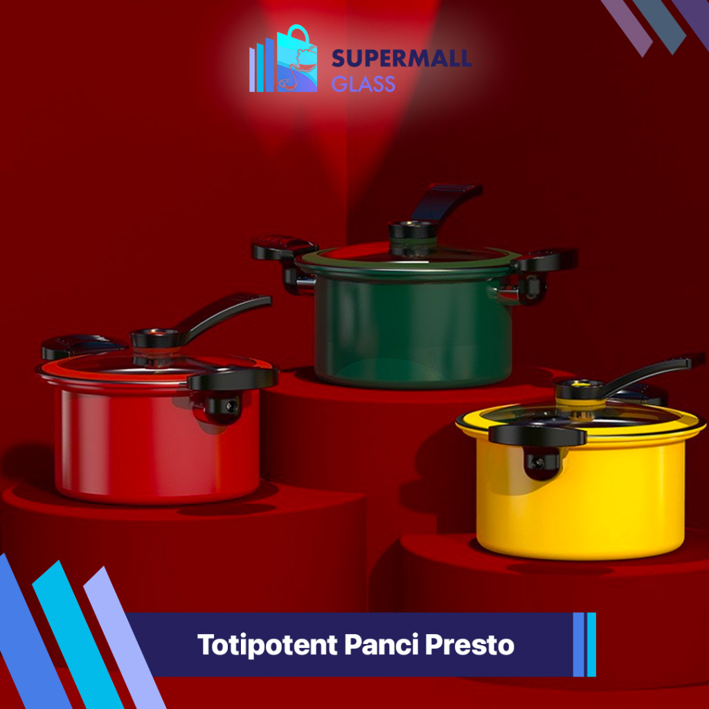 Jual Supermall Glass COD Panci Presto 3.5L Anti Lengket / Panci Teflon ...