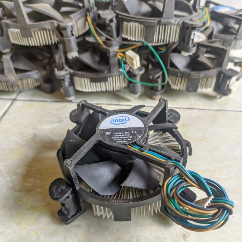 Jual KIPAS HEATSINK ALUMINIUM SIRIB BULAT PROCESSOR INTEL MODEL BULAT ...