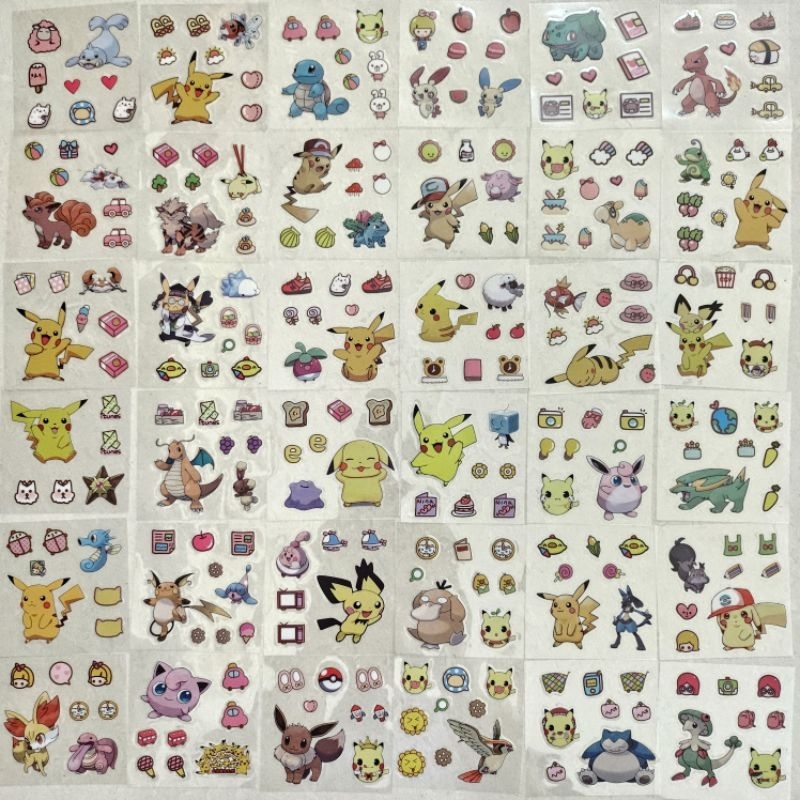 Jual Stiker Pokemon Pikachu Pichu Sticker Ecer Campur | Shopee Indonesia