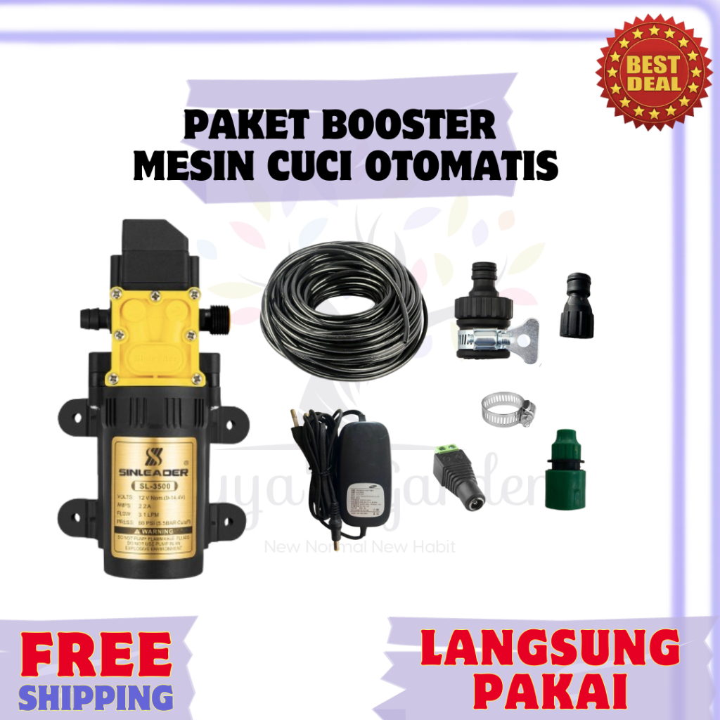 Jual Paket Set Alat Bantu Pendorong Mesin Cuci | Booster Mesin Cuci ...