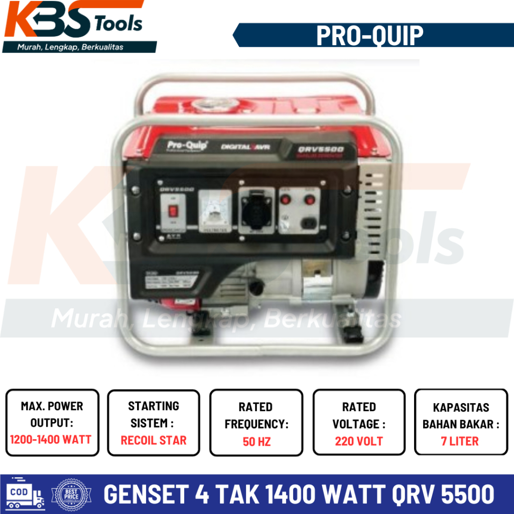 Jual Mesin Genset Proquip 1400 Watt QRV 5500 Gasoline Generator 4 Tak ...