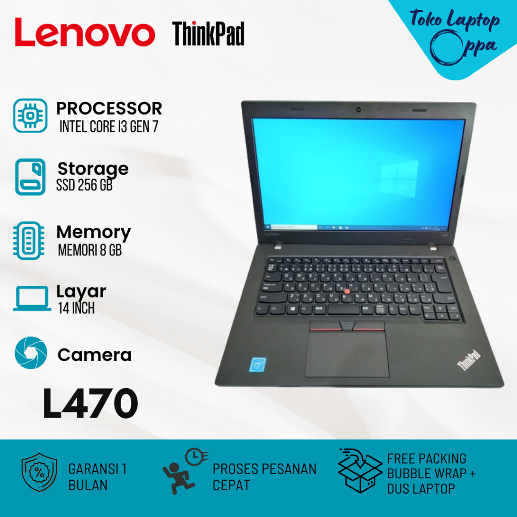 Jual Laptop Core i5 Gen 7 Lenovo Thinkpad L470 | Shopee Indonesia