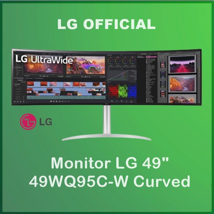 Jual Monitor LG 49" 49WQ95C-W Curved IPS Dual QHD USB Type-C Ultrawide | Shopee Indonesia
