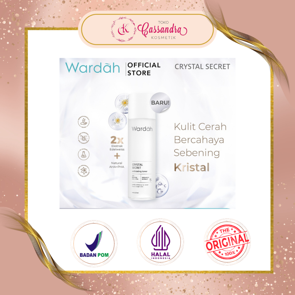 Jual WARDAH CRYSTAL SECRET EXFOLIATING TONER 125ML | Shopee Indonesia