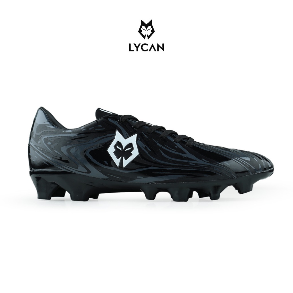 Jual LYCAN Sepatu Sepak Bola Indra FG Black/Grey | Shopee Indonesia