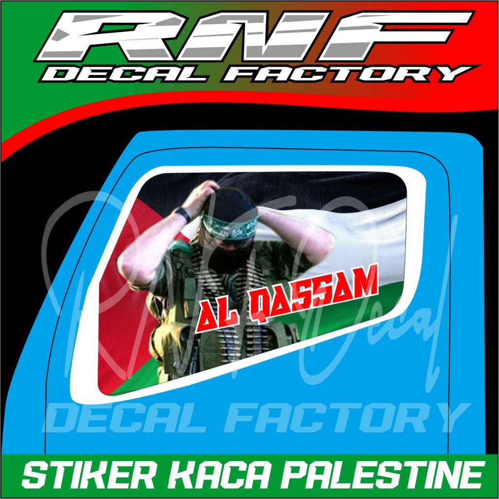 Jual ONEWAY TRUK AL QASSAM..STIKER KACA TRUK PALESTINE ALQASSAM,,STIKER ...