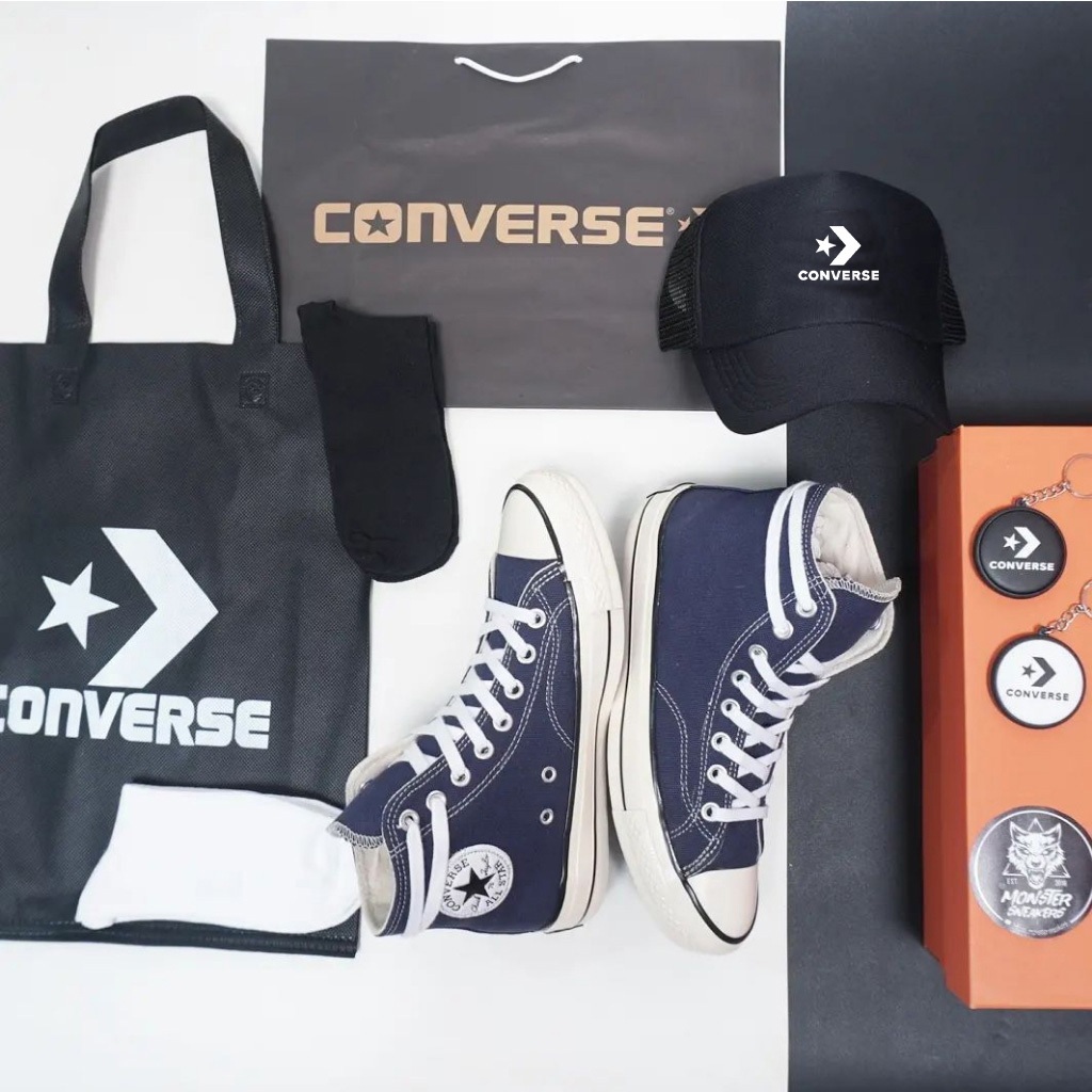 Jual [ BANYAK BONUS ] Cons Chuck Taylor All Star 70s High Navy | Shopee ...